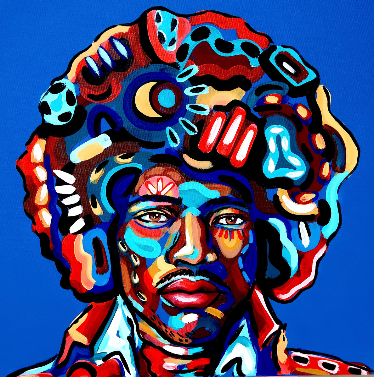Jimi 12x12 Print – morganpaintsstuff