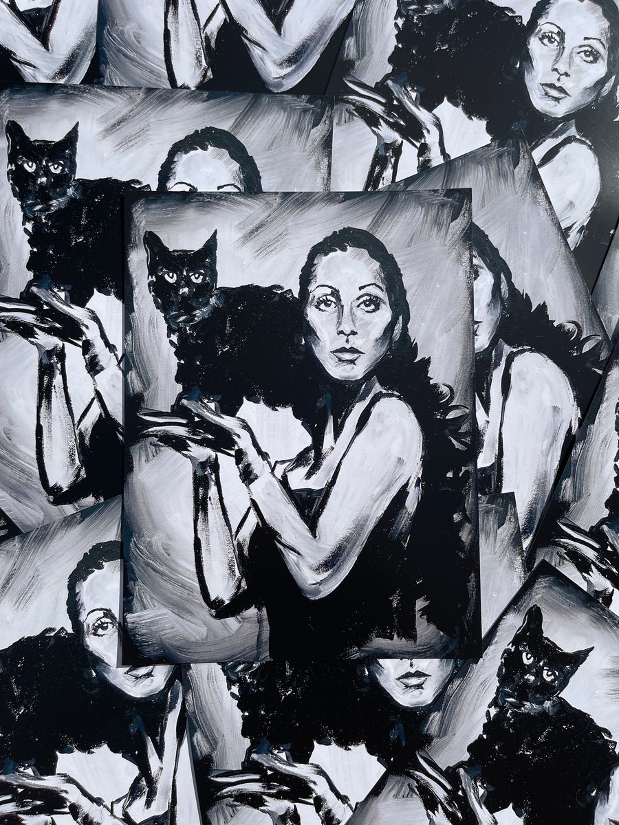 Spooky Cher 9x12 Print – morganpaintsstuff